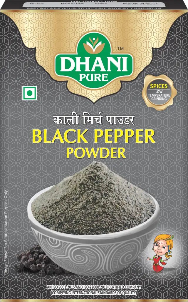 DHANI PURE BLACK PEPPER POWDER BOX