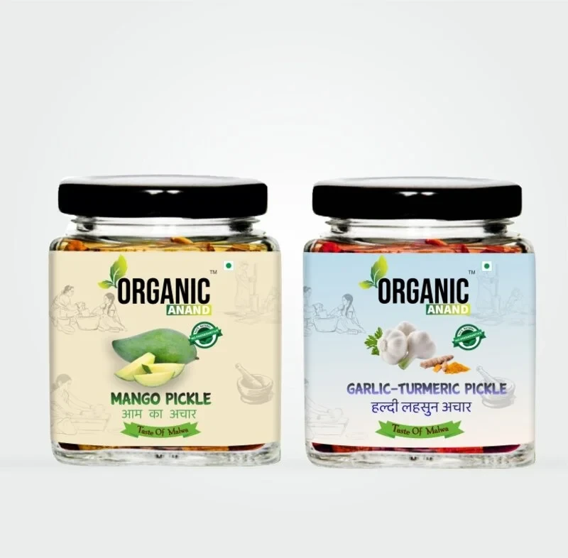 Mango-Haldi Lahsun Pickle Combo Set